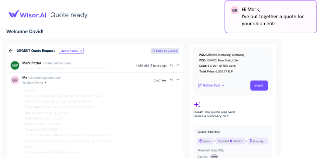 Wisor Platform: Manage Your Freight Business With AI Agents